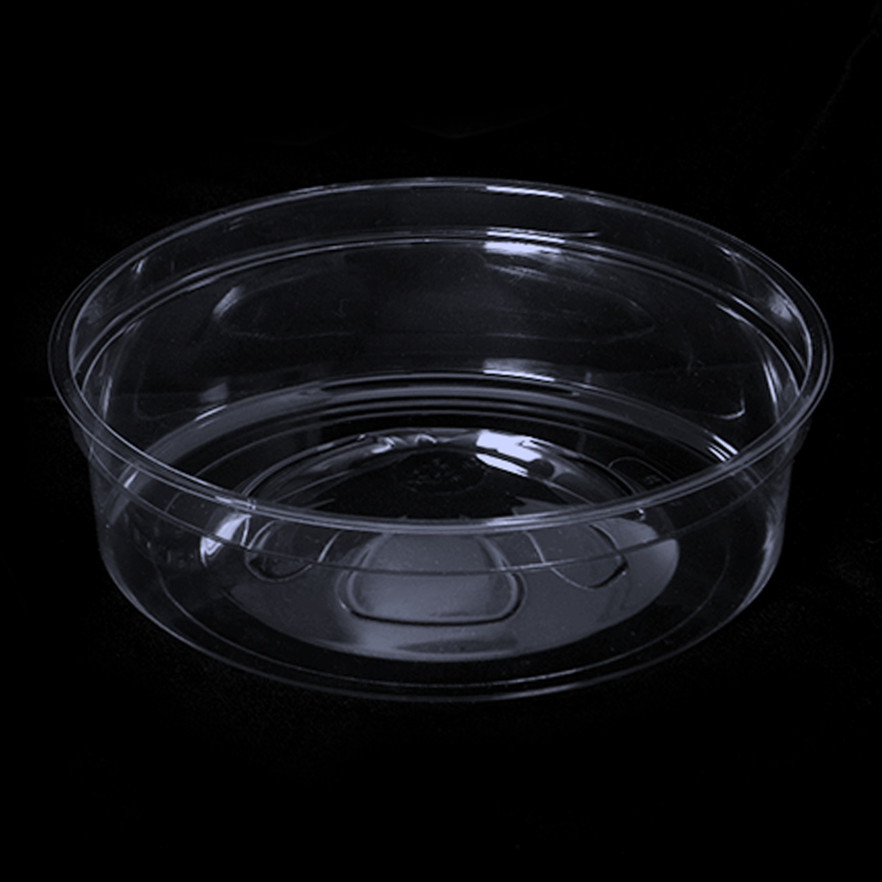 7" Round 28 oz. Clear Plastic Tub (BULK) | Atlantic Can