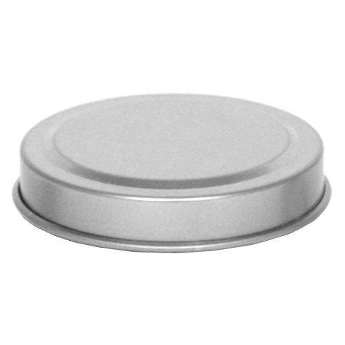 2 1/16" Diameter Round Platinum Seamless Tin Cover | Atlantic Can