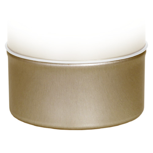 2 9/16" Diameter (4 oz.) Deep Round Gold Seamless Tin Body | Atlantic Can