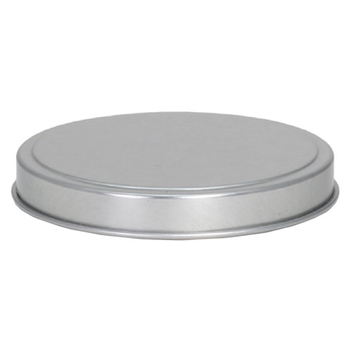 3 1/8" Diameter Round Platinum Seamless Tin Cover | Atlantic Can