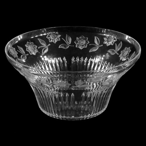 Clear Plastic Fluted Bowl 6qt. | Atlantic Can