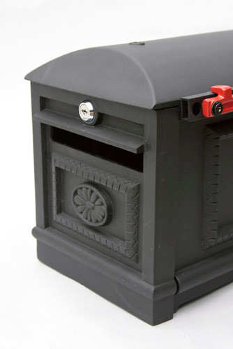 Victorian Locking Mailbox with Post - Curbside Secure Locking Mailboxes