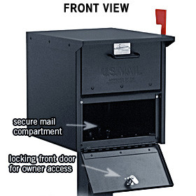 Locking Roadside Mailbox - Column Locking Mailboxes
