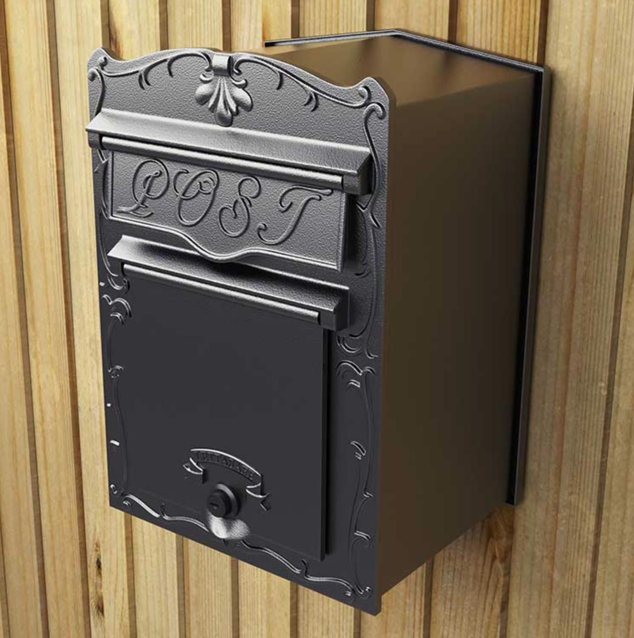 Antique Letter Mailbox for Column Or Wall Mount