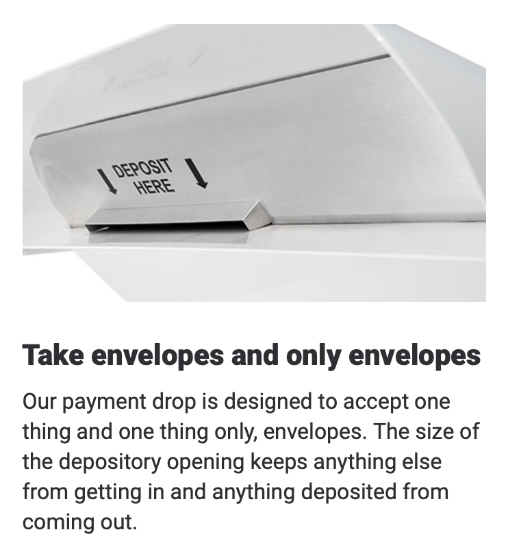 High Capacity Large Payment Dropbox