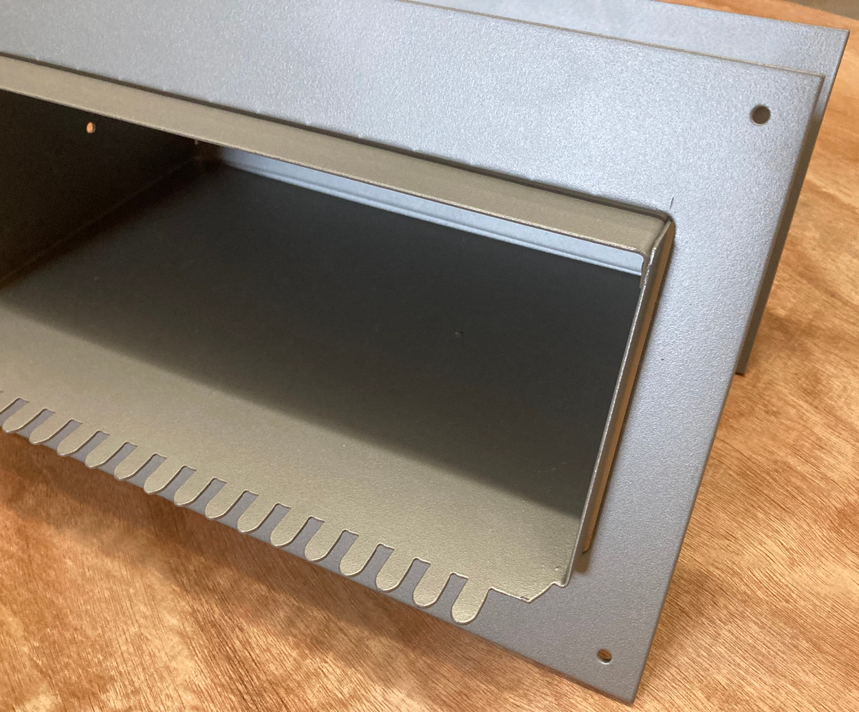 Interior Flange for Mail Chute - Locking Security Mailbox