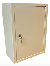 Brass Vertical Door Mail Slot - Locking Security Mailbox