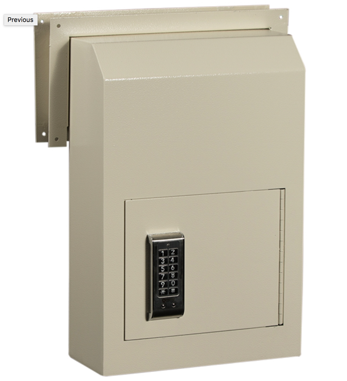 Through The Door Drop Slot with Receptacle - Locking Security Mailbox