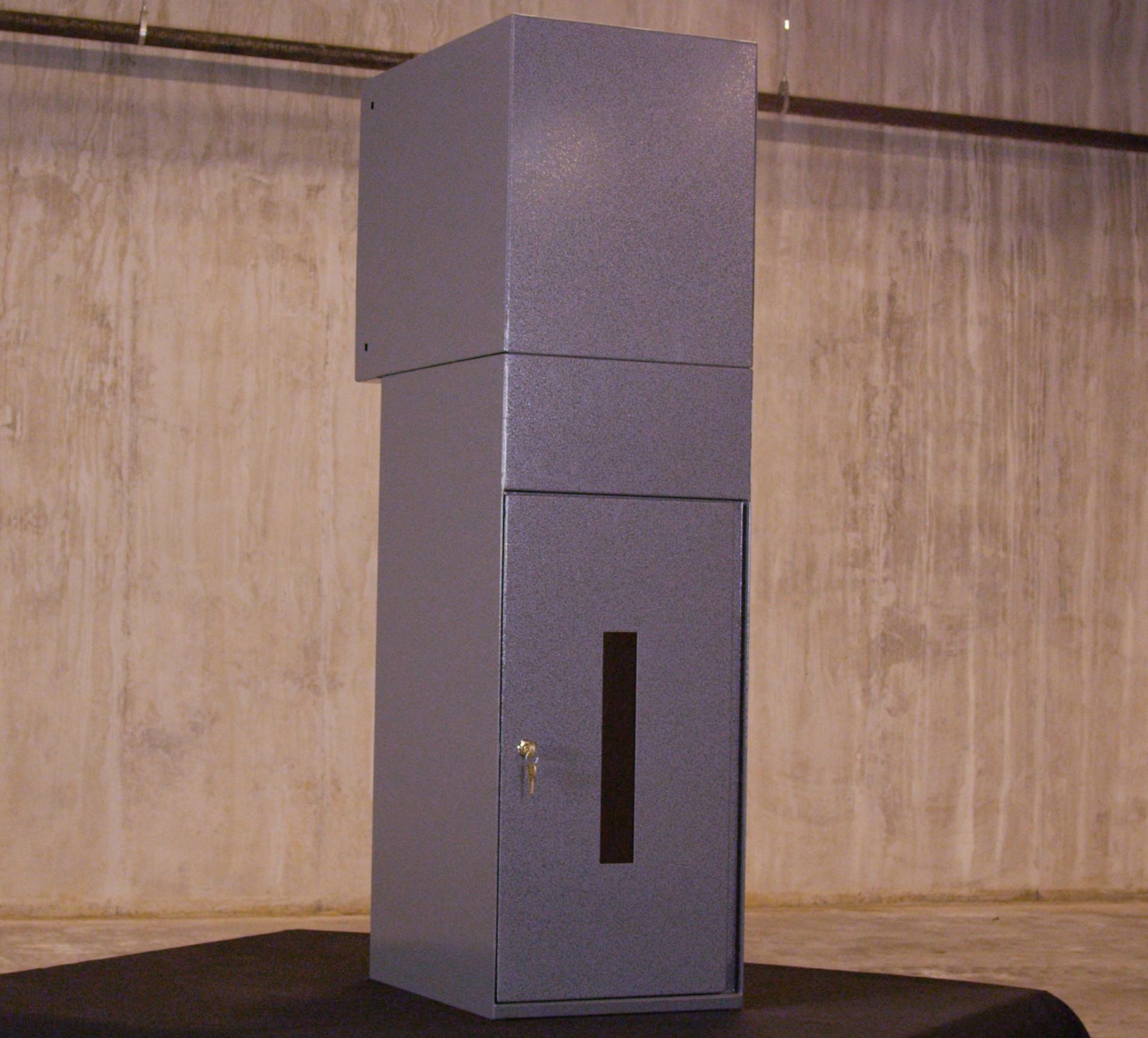 Through the Wall Package Drop Box - Locking Security Mailbox