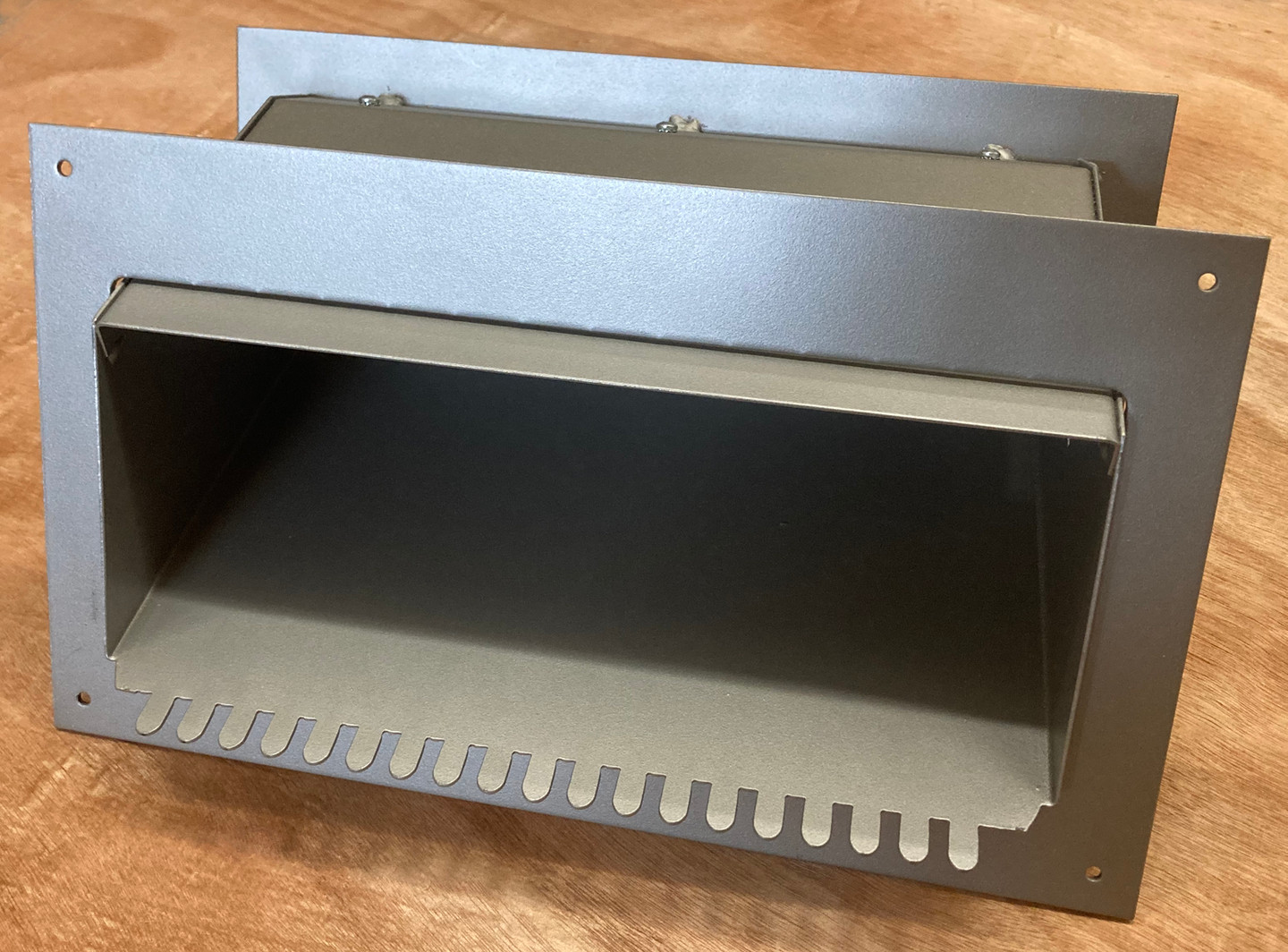 Interior Flange for Mail Chute - Locking Security Mailbox