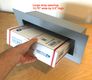 Large Through the Wall Letter Drop Slot with Chute