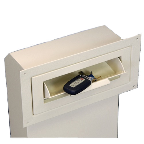 Through The Door Drop Slot with Receptacle - Locking Security Mailbox