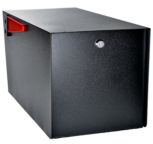 Rear Access Locking Mailbox with Secure Drop Door