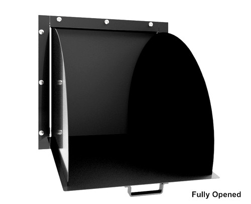 Large Package Through Wall Drop With Hopper Drop Door