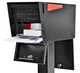 Rear Access Locking Mailbox with Secure Drop Door