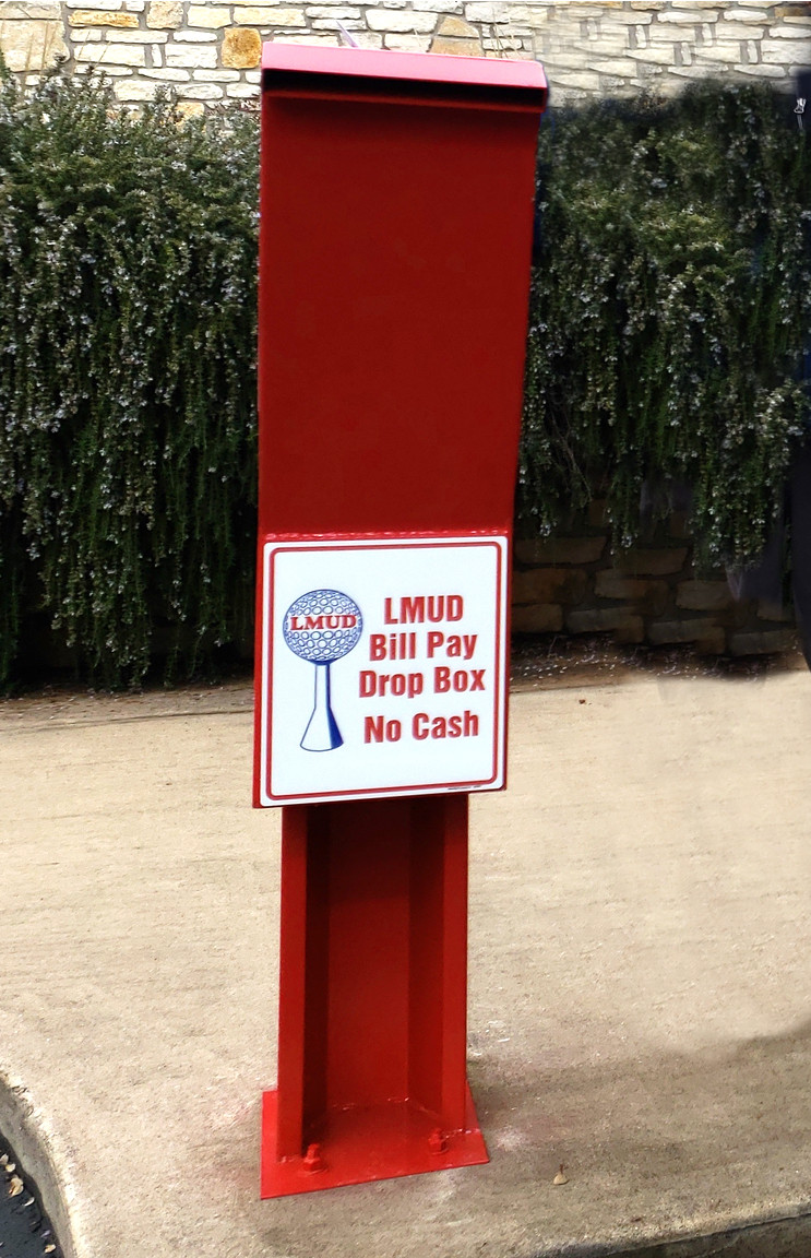 Walk or Drive up High Security Payment Drop box