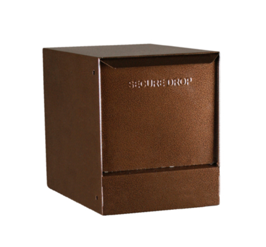 Through the Wall Package Drop Box - Locking Security Mailbox