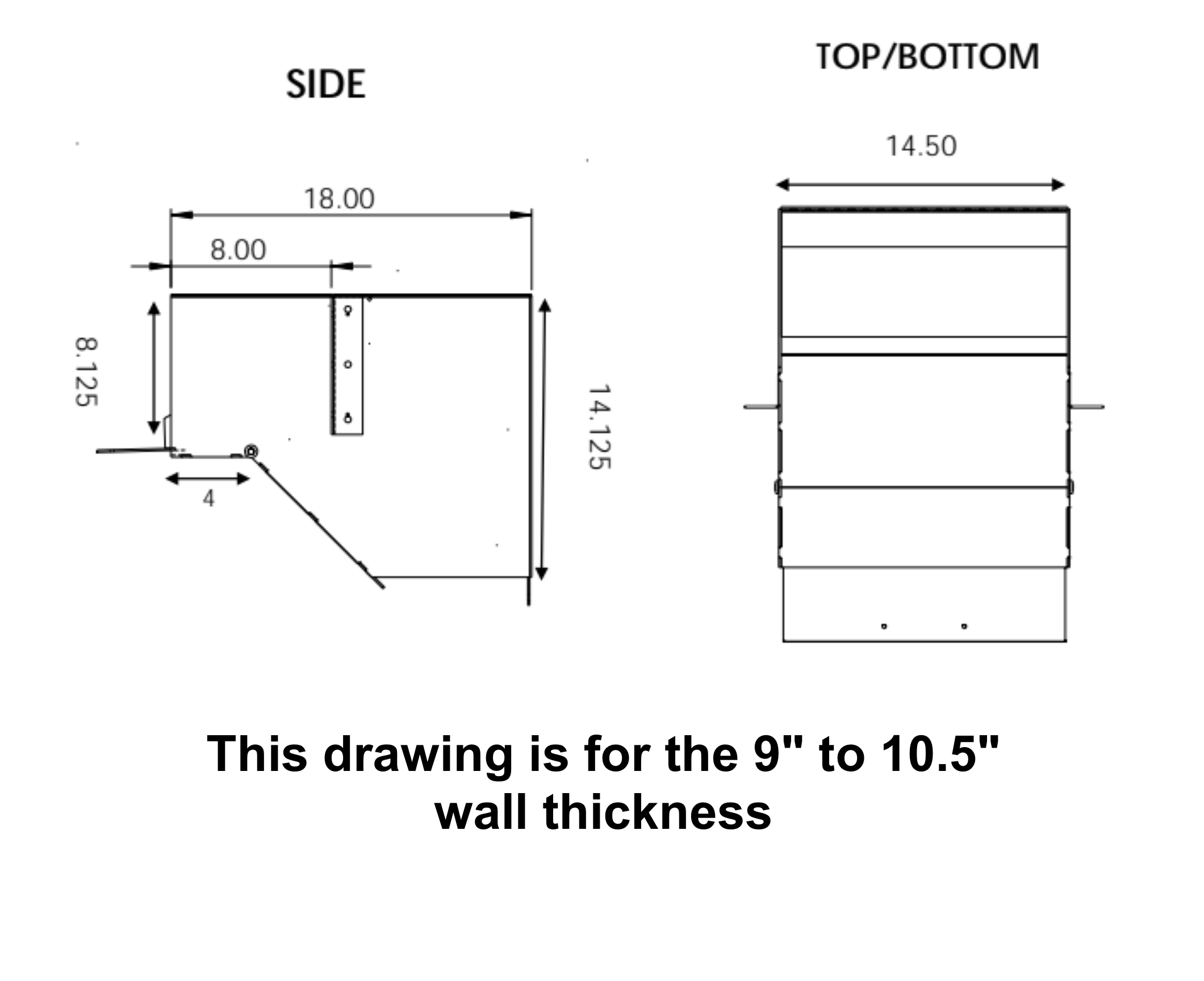 Wall Parcel Drop Slot - Mail Slots Residential and Commercial