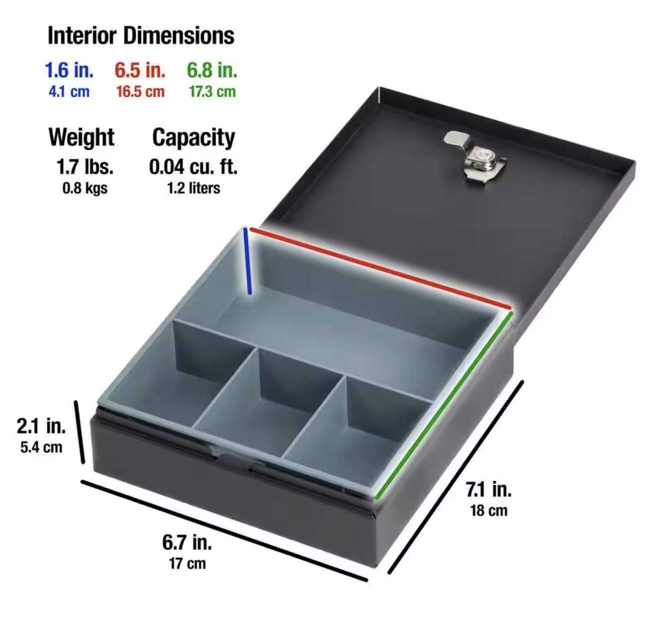 Locking Drawer Safe - Wall Safes and Lock Boxes