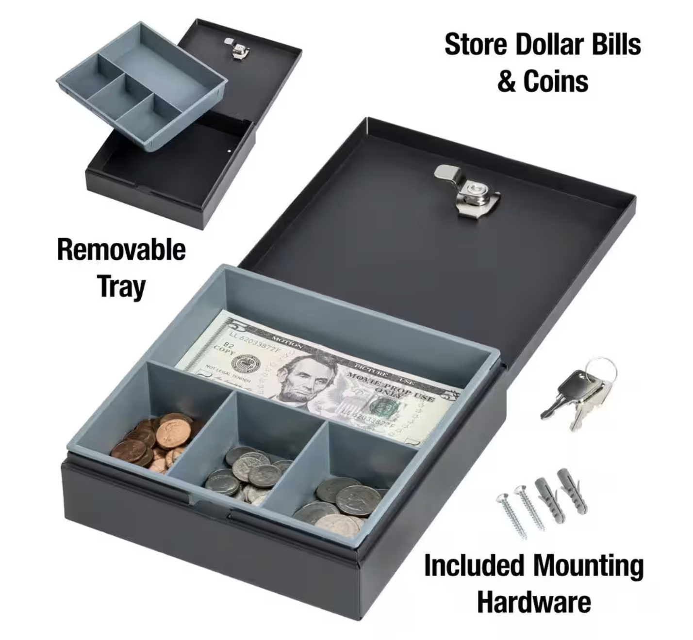 Locking Drawer Safe - Wall Safes and Lock Boxes