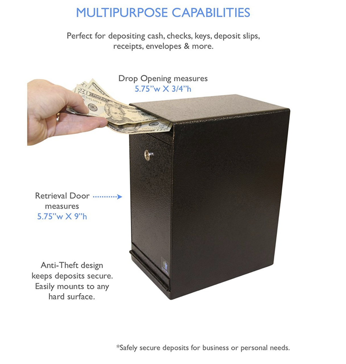 Heavy Duty Locking Payment Drop Box