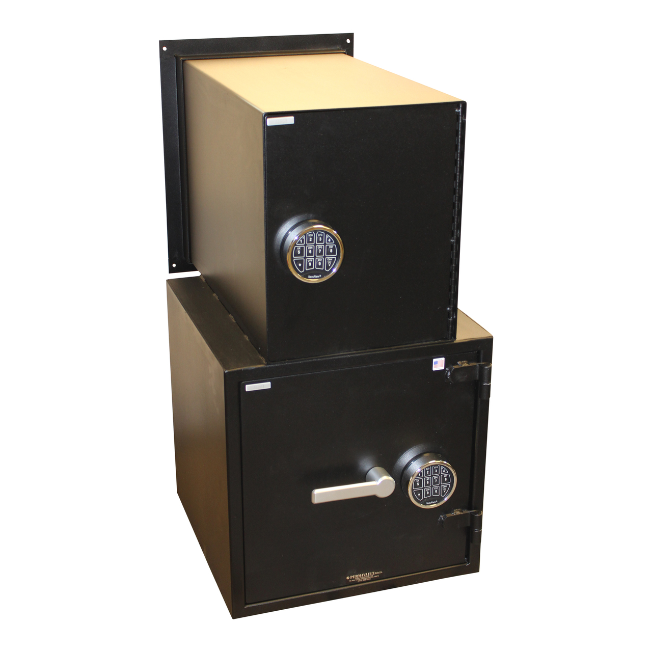 Through the Wall Drop Safe with hopper style drop door - Locking Parcel ...