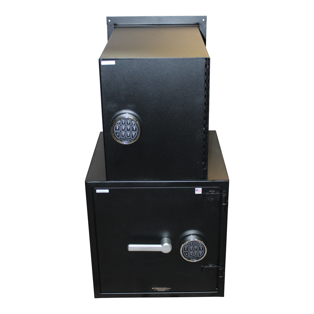 Through the Wall Drop Safe with hopper style drop door - Locking Parcel ...