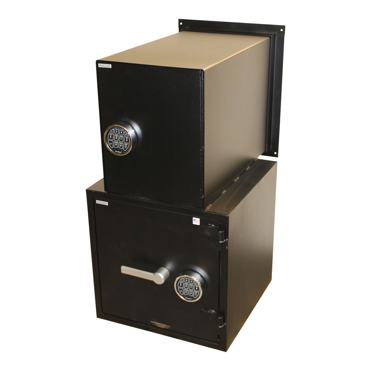 Through the Wall Drop Safe with hopper style drop door - Locking Parcel ...