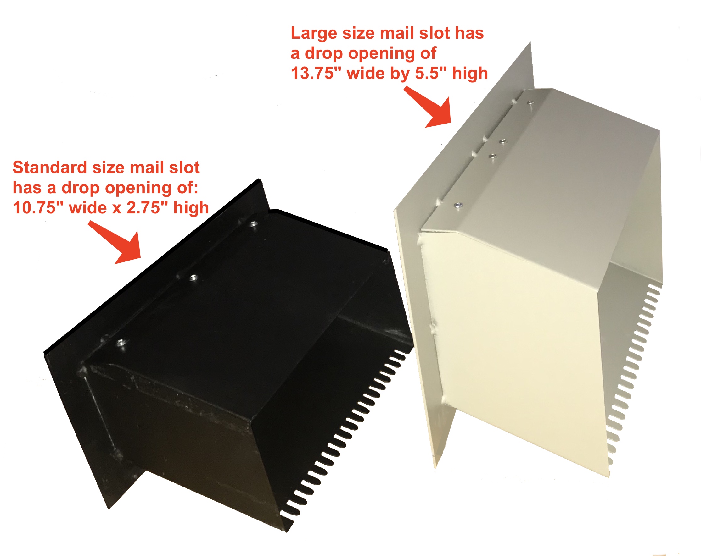 Through the Wall Letter Drop Slot with Chute