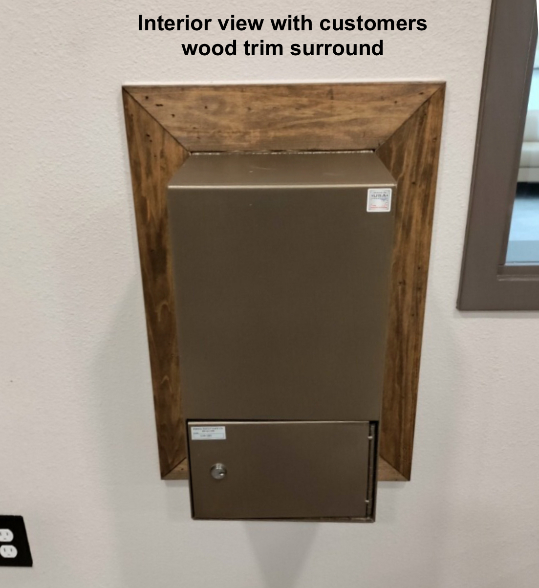 Custom High Security Through the Wall Deposit Drop Box with Hopper Drop ...