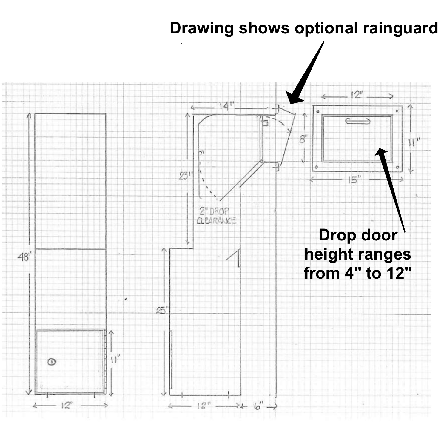 Extra Large High Security Through the Wall Custom Deposit Drop Box with ...