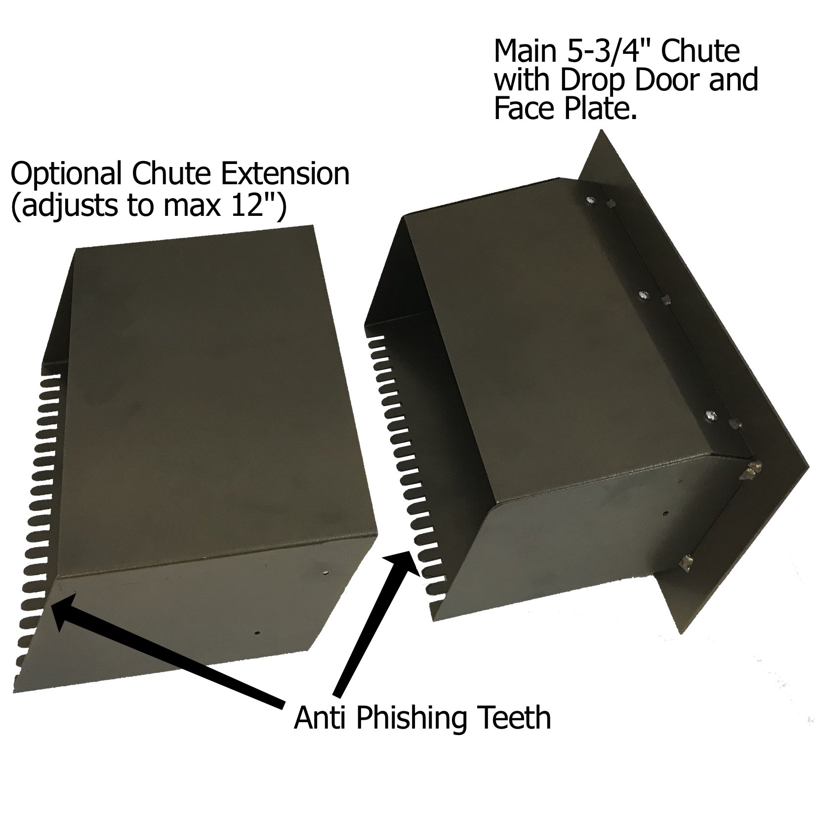 Chute Extension for the Through the Wall Letter Drop Slot - Locking ...