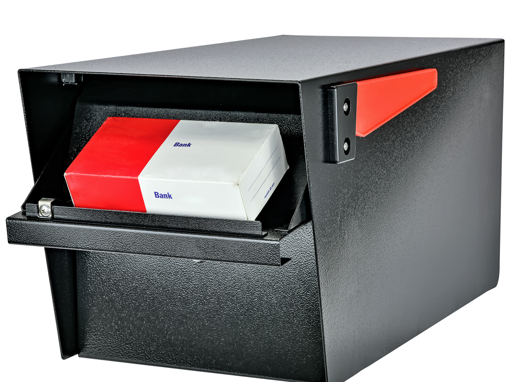 Rear Access Locking Mailbox with Secure Drop Door