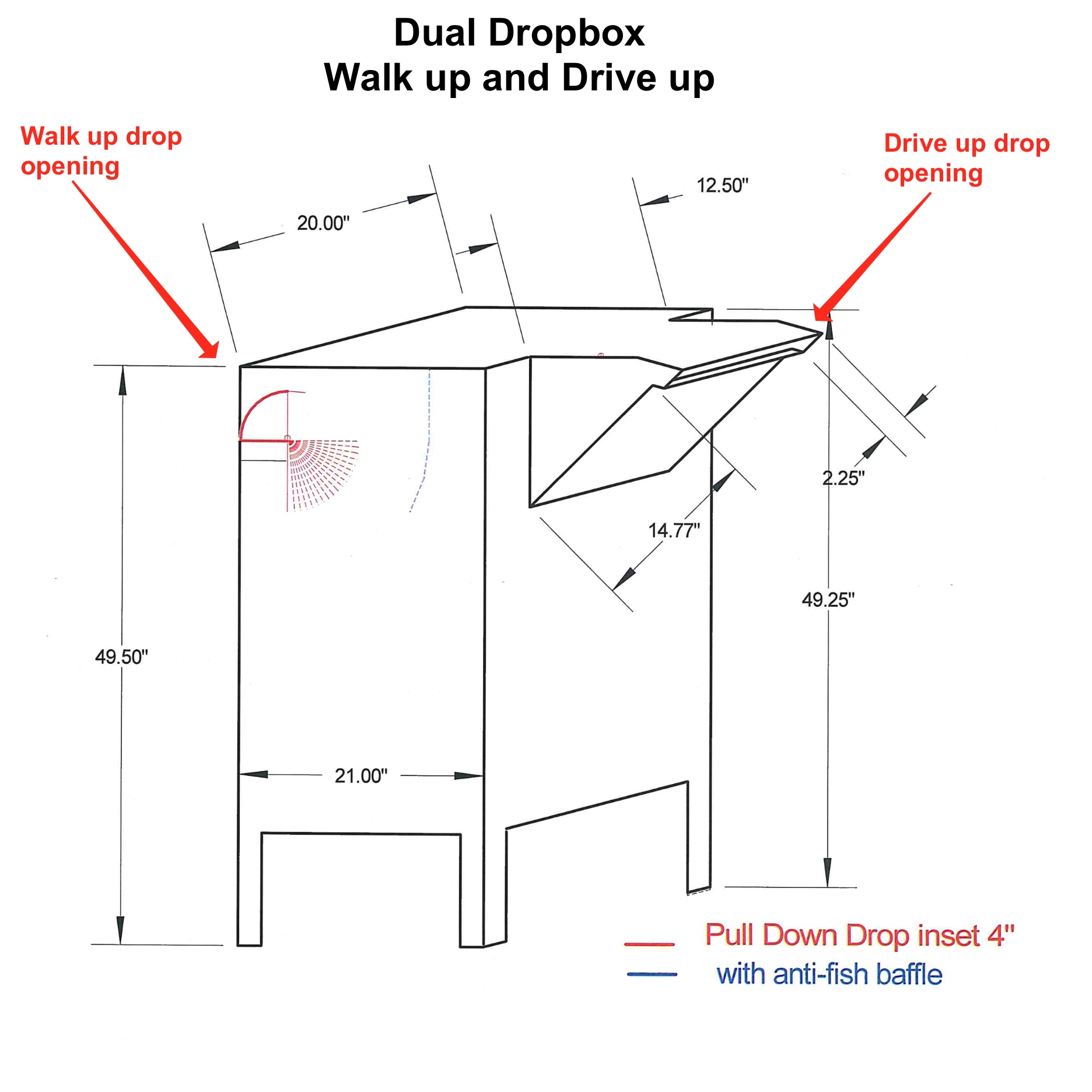 Drive Up and Walk Up Payment Dropbox