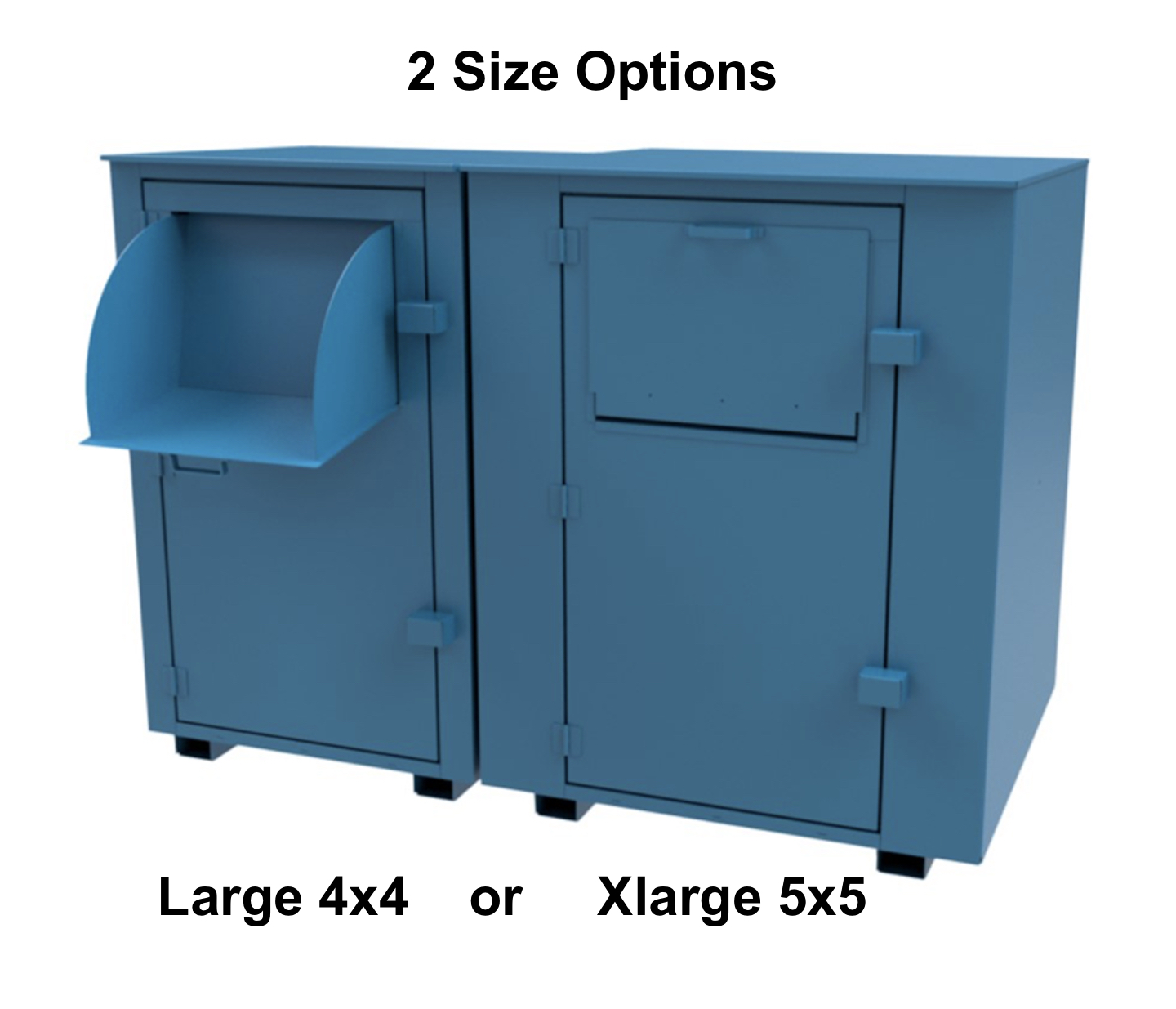 Large Package Freestanding Drop Bin Donation Bin