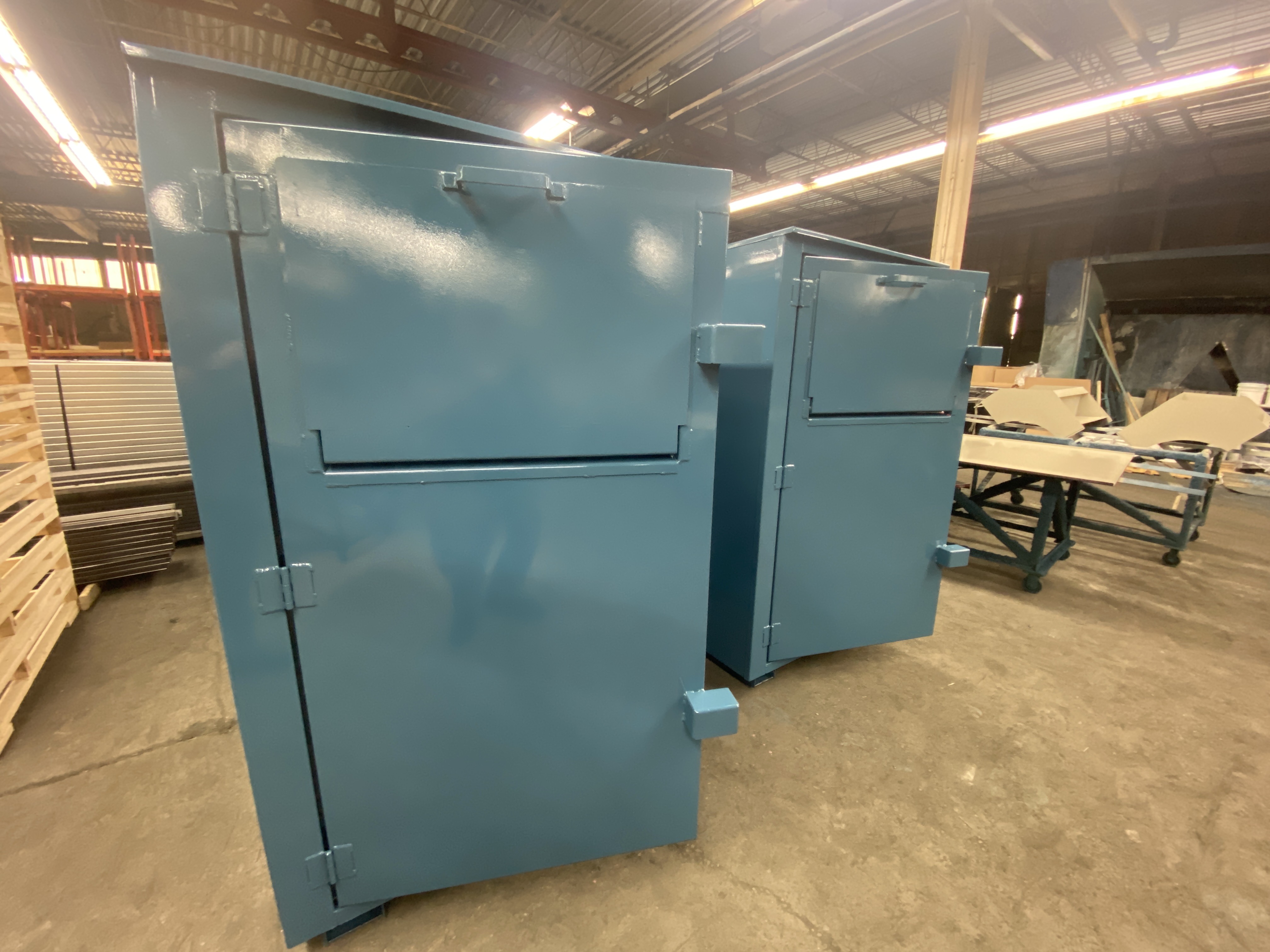Large Package Freestanding Drop Bin Donation Bin