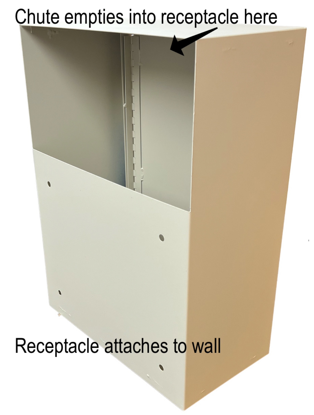 Through Wall Invoice Drop Slot with Rain Guard, Extension & Receptacle ...