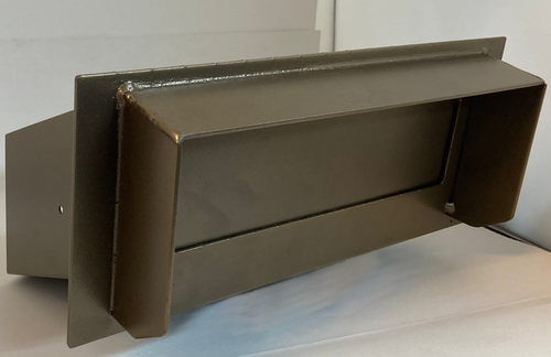 Through Wall Invoice Drop Slot with Rain Guard, Extension & Receptacle ...