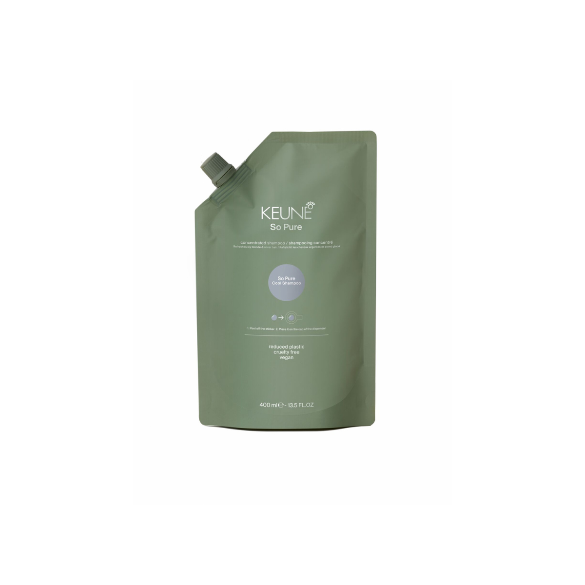 So Pure Cool Shampoo Refill 400ml - Refreshing Scalp Care | About Face
