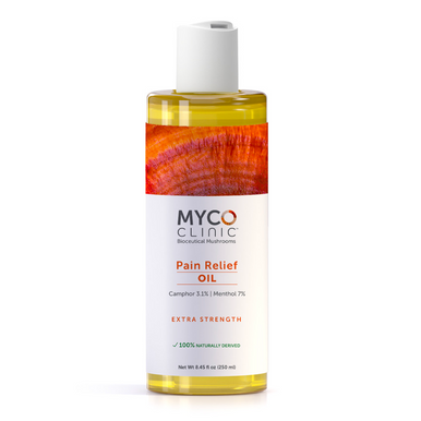 Pain Relief Massage Oil 250 ml by Myco Clinic Bioceutical Mushrooms