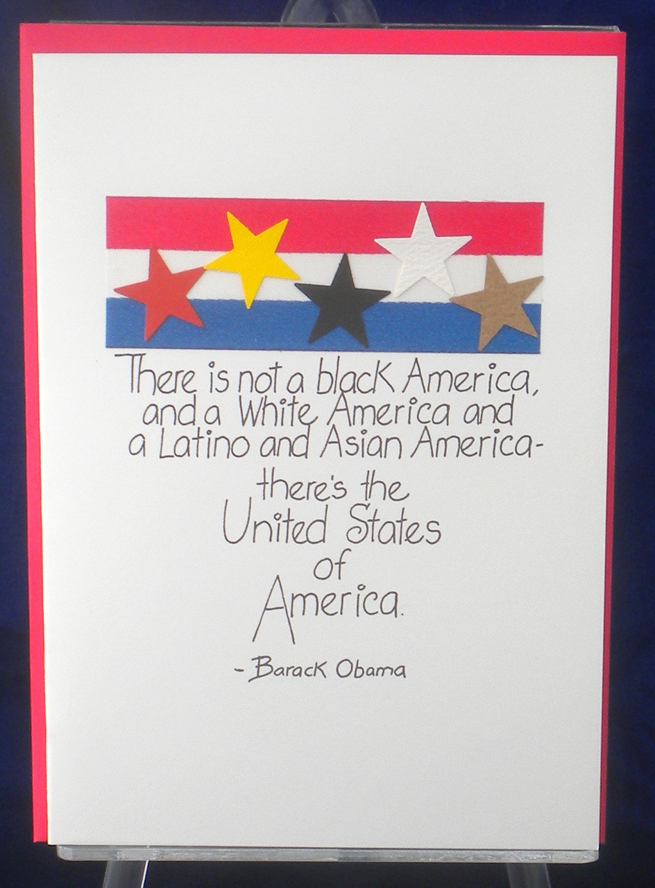 President Obama Greeting Card #C2009 (No message inside)