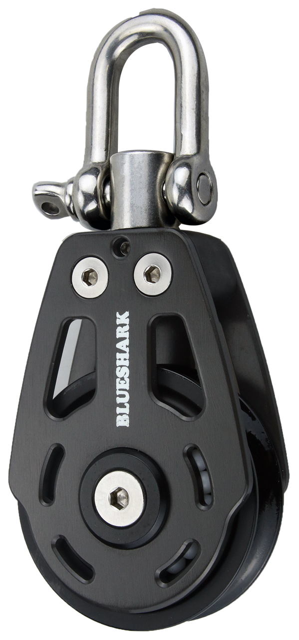 BLUESHARK 75mm Single Swivel High Performance Aluminum Sailing Block ...