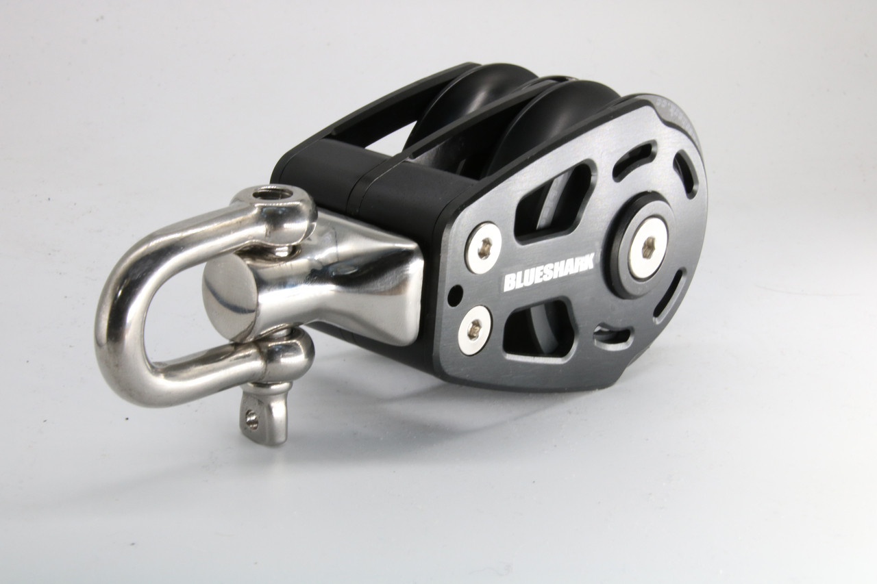 BLUESHARK 75mm Double FIxed High Performance Aluminum Sailing Block ...