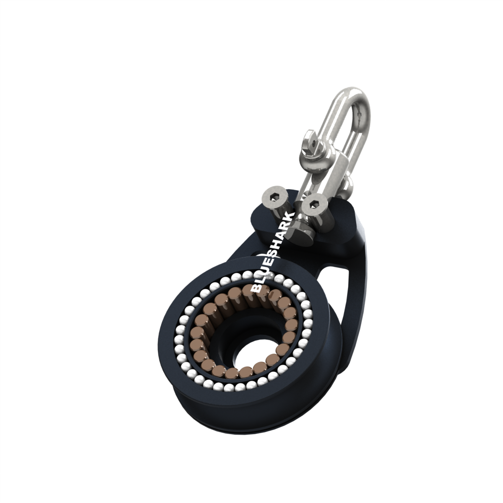 BLUESHARK 75mm Single Swivel High Performance Torlon Roller High Load ...