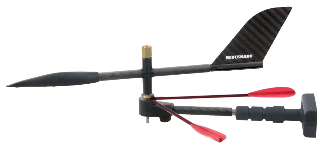 BLUESHARK 14.2in (360MM) On the Front of the Mast Mount Wind Indicator ...