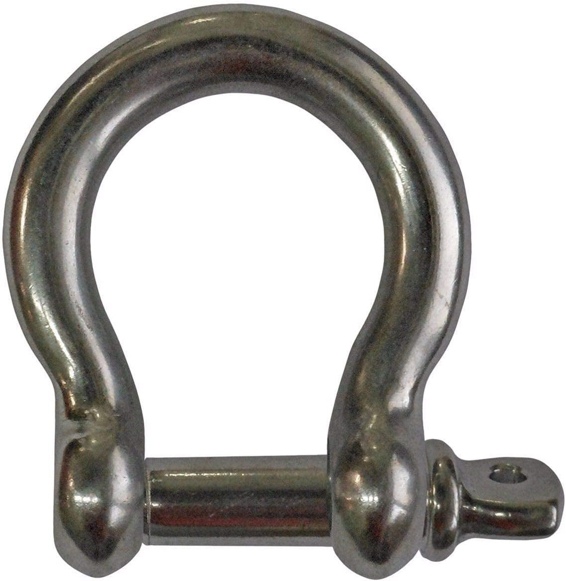 MarineNow 316 Stainless Steel Bow Shackle for Anchor, Towing, Off Road ...