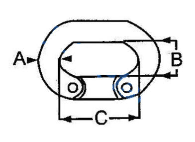 C-Link Split Anchor Chain Connecting Link 316 STAINLESS STEEL - MarineNow