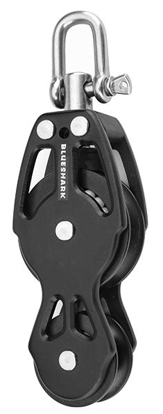 BLUESHARK 38mm Single Fiddle Swivel Aluminum Sailing Block 2253 - MarineNow