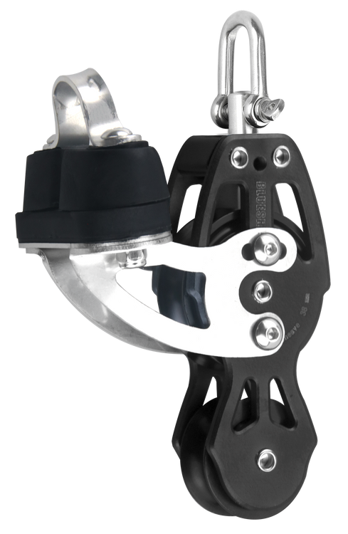 BLUESHARK 38mm Single Swivel Fiddle Adjustable Cam Aluminum Sailing ...