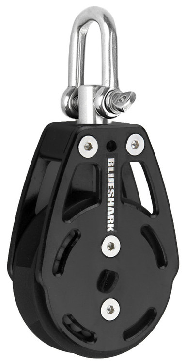BLUESHARK 57mm Single Swivel Ratchet Aluminum Sailing Block 2310-R ...